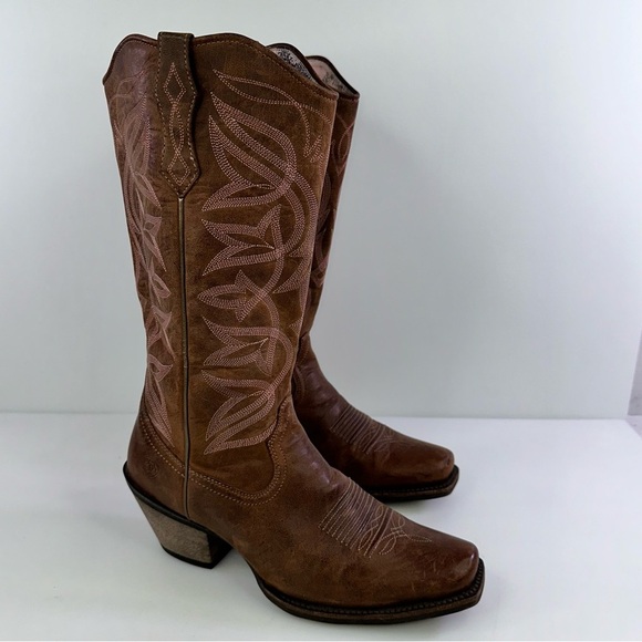 Ariat | Shoes | Ariat Womens Sheridan 023225 Brown Leather Pull On ...